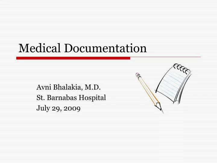 PPT - Medical Documentation PowerPoint Presentation, free download - ID ...
