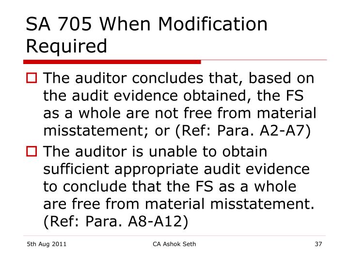 PPT - SA 700 (REVISED), SA 705 & 706 PowerPoint Presentation - ID:6174087