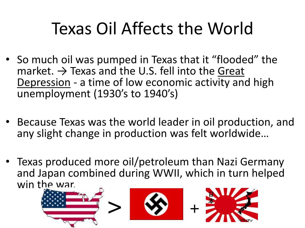 PPT - Oil Effects Texas, the U.S., and the World PowerPoint ...