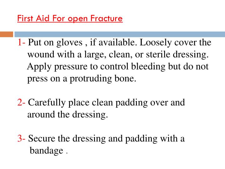 PPT - First Aid Of Fracture By Dr. Hanan Said Ali PowerPoint ...