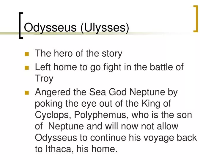 PPT - Odysseus (Ulysses) PowerPoint Presentation, free download - ID:6177289