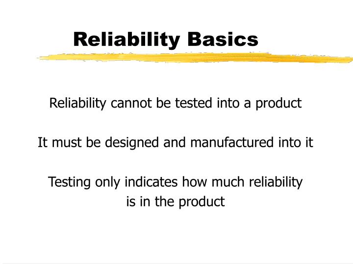 PPT - Reliability Engineering PowerPoint Presentation - ID:6177862