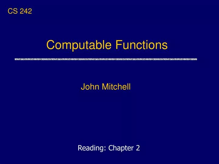 PPT - Computable Functions PowerPoint Presentation, free download - ID ...