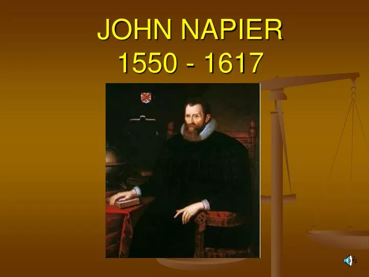 John Napier Timeline