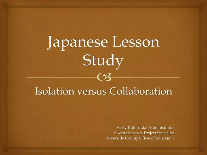 PPT - Japanese Lesson Study PowerPoint Presentation, free download - ID ...