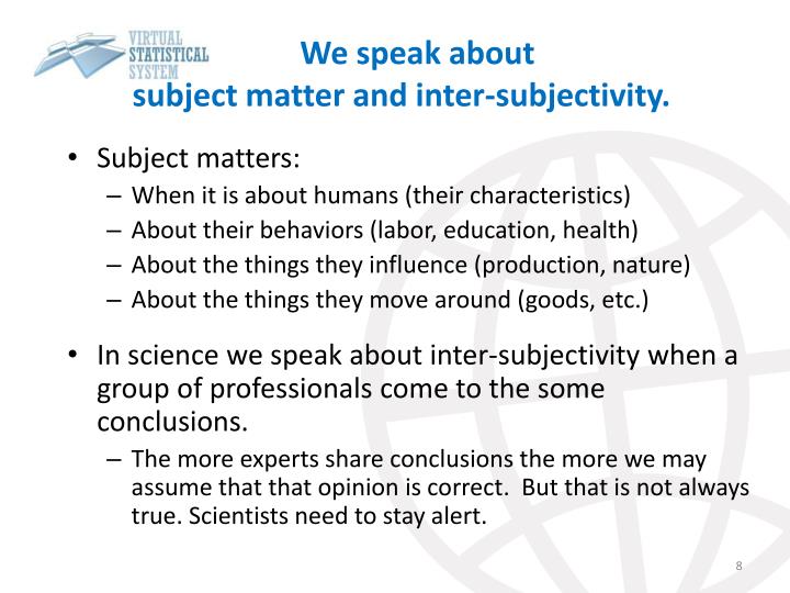 PPT - Subject Matter Issues in Statistics, and Ethics PowerPoint ...