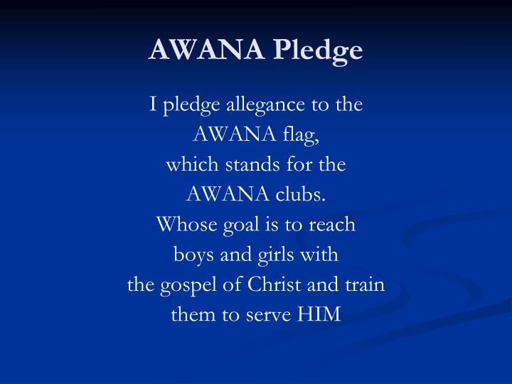 PPT - Welcome Family & Friends To AWANA’s AWARD NIGHT May17, 2013 ...