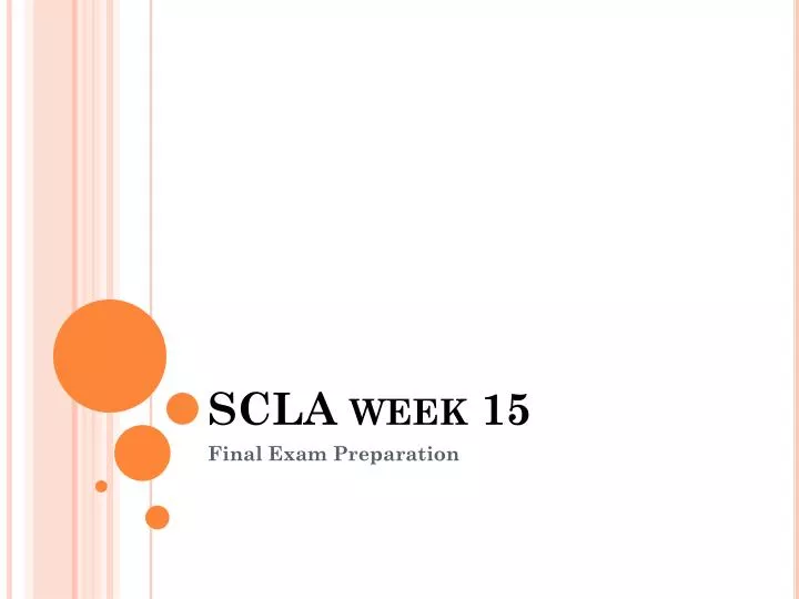 PPT - SCLA week 15 PowerPoint Presentation, free download - ID:6181583