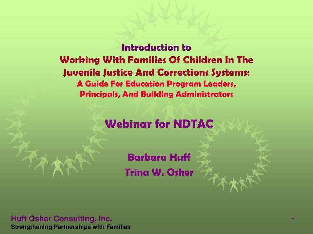 PPT - Webinar for NDTAC Barbara Huff Trina W. Osher PowerPoint ...