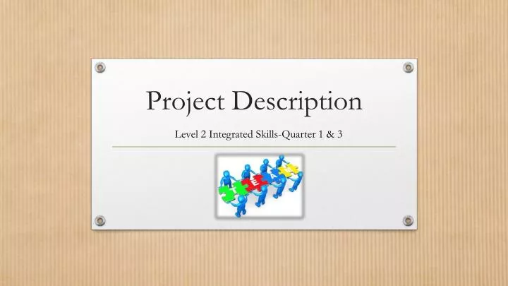 PPT - Project Description PowerPoint Presentation, free download - ID ...