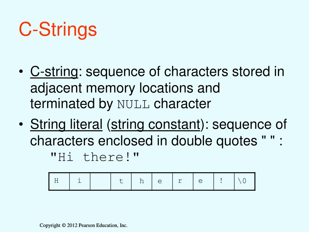 Ppt Chapter 10 Characters C Strings And More About The String Class Powerpoint Presentation 9702