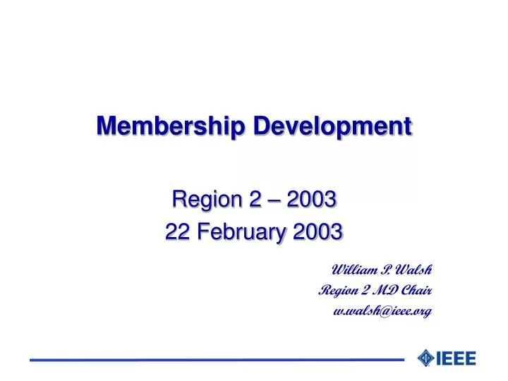 PPT - Membership Development PowerPoint Presentation, free download ...