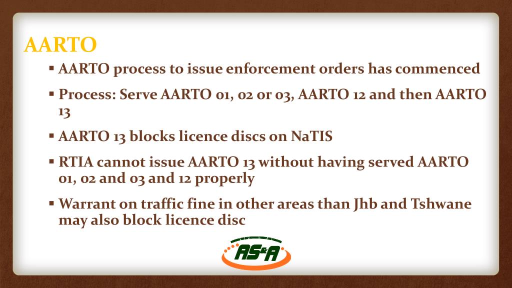 PPT - ROAD TRAFFIC AND TRANSPORT LEGISLATION UPDATE PowerPoint ...