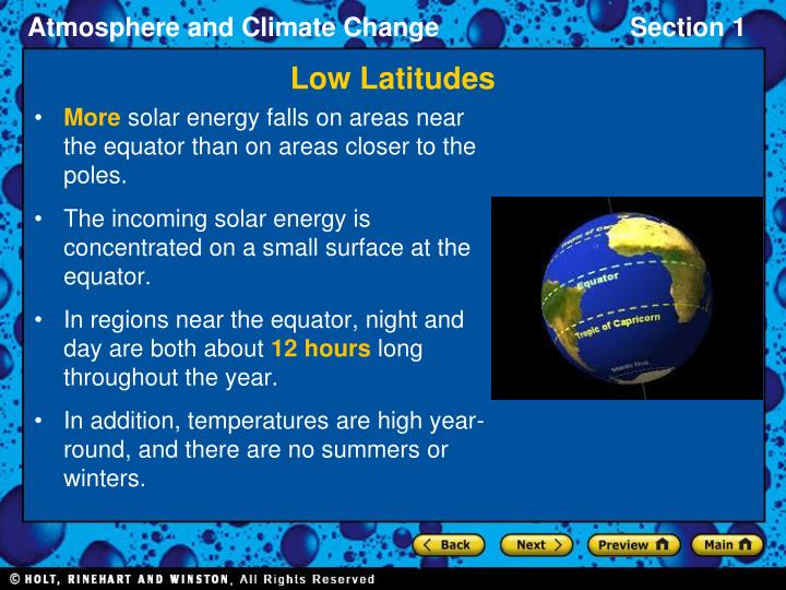 PPT - Chapter 13 Atmosphere and Climate Change Section 1: Climate and ...