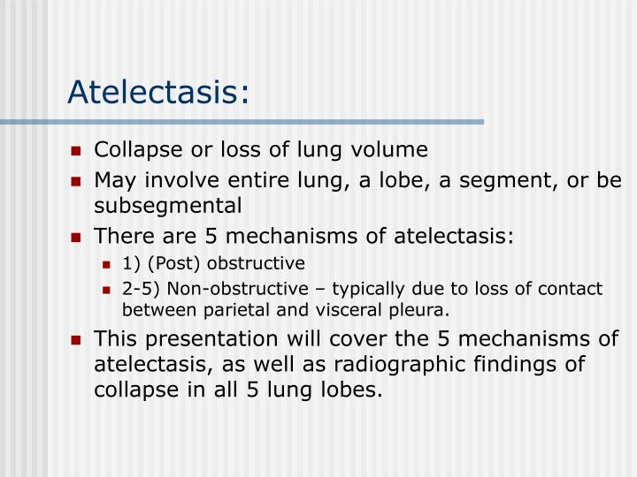 PPT - Atelectasis PowerPoint Presentation - ID:6185976