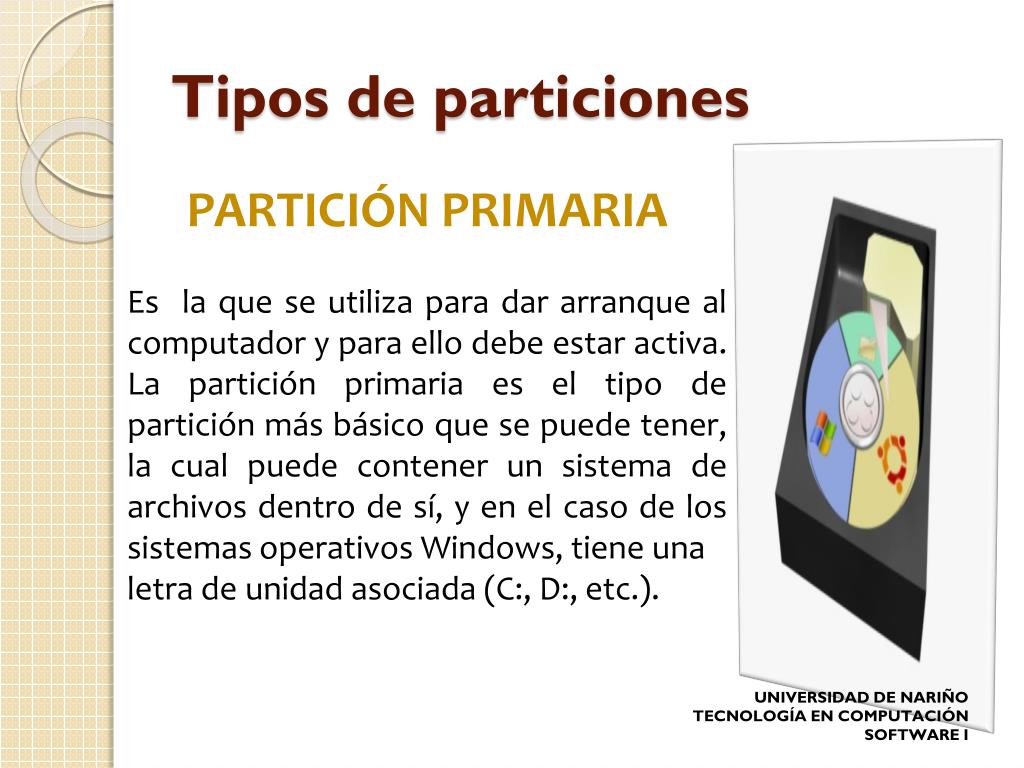 PPT - PARTICIÓN DE DISCOS - HERRAMIENTAS PowerPoint Presentation, free ...
