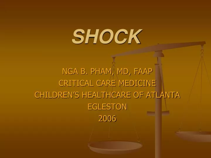 PPT - SHOCK PowerPoint Presentation, free download - ID:6186635