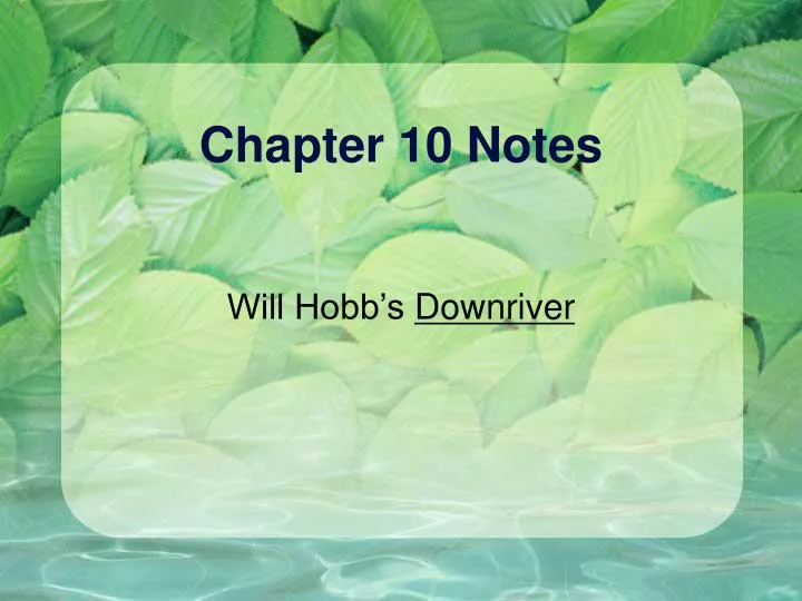Ppt Chapter 10 Notes Powerpoint Presentation Free Download Id 6186677