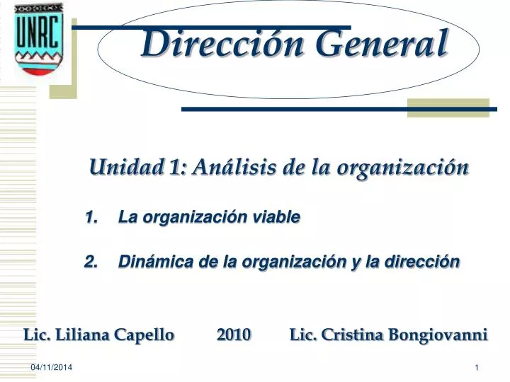 PPT - Dirección General PowerPoint Presentation, free download - ID:6187395