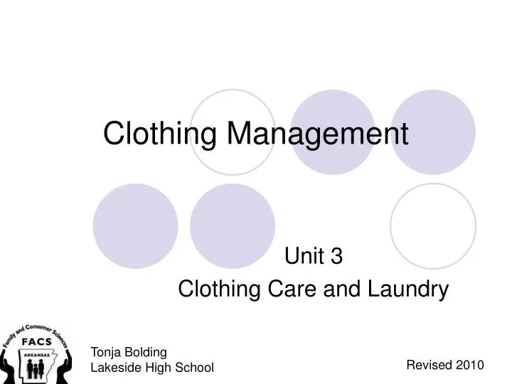 PPT - Clothing Management PowerPoint Presentation, free download - ID ...