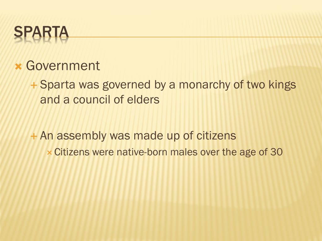 PPT - The Rise of Greek City-States Chapter 5 Sec.2 Sparta PowerPoint ...
