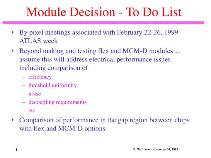 PPT - Module Decision - To Do List PowerPoint Presentation, free ...