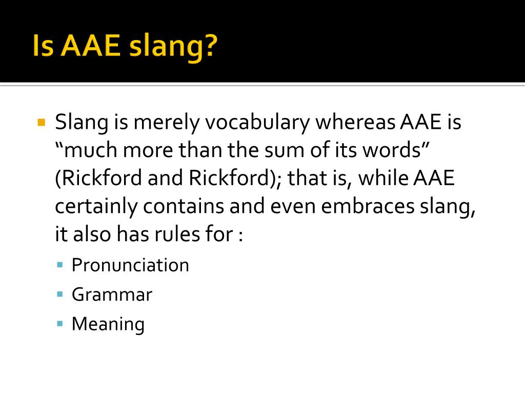 PPT - Teacher Professional Development on AAVE Kimberlyn Peal Genius ...