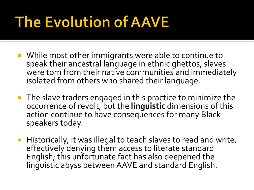 PPT - Teacher Professional Development on AAVE Kimberlyn Peal Genius ...