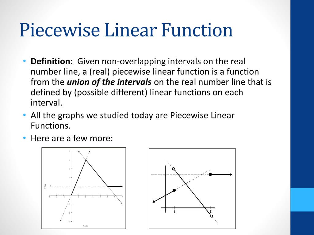 PPT Graphs Of Piecewise Linear Functions PowerPoint Presentation 