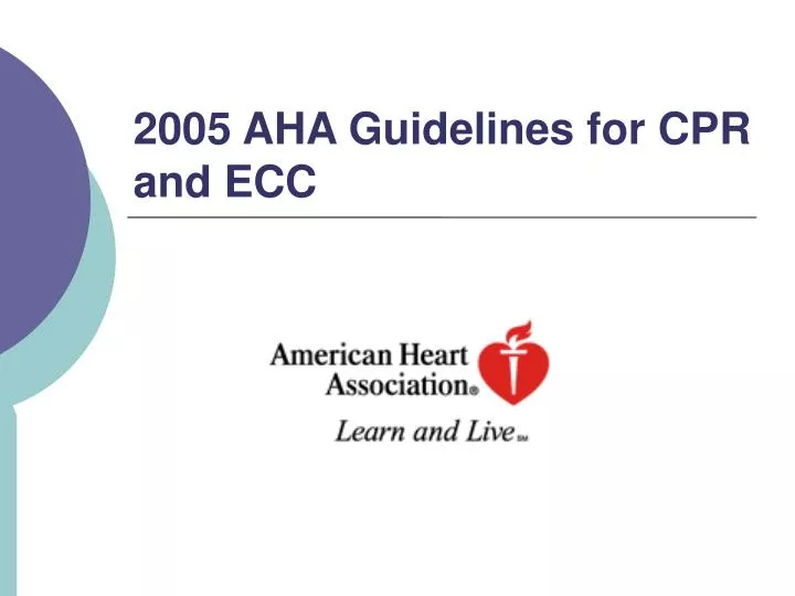 PPT - 2005 AHA Guidelines for CPR and ECC PowerPoint Presentation, free ...