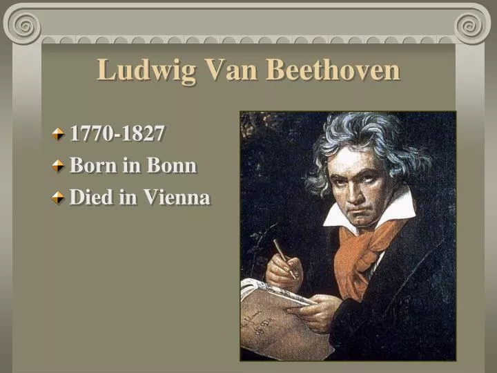 PPT - Ludwig Van Beethoven PowerPoint Presentation, free download - ID ...