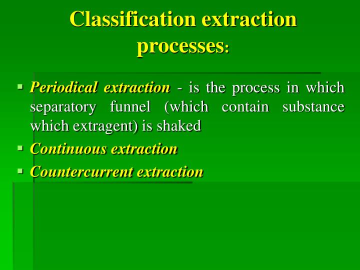 PPT - Extraction PowerPoint Presentation - ID:6192331