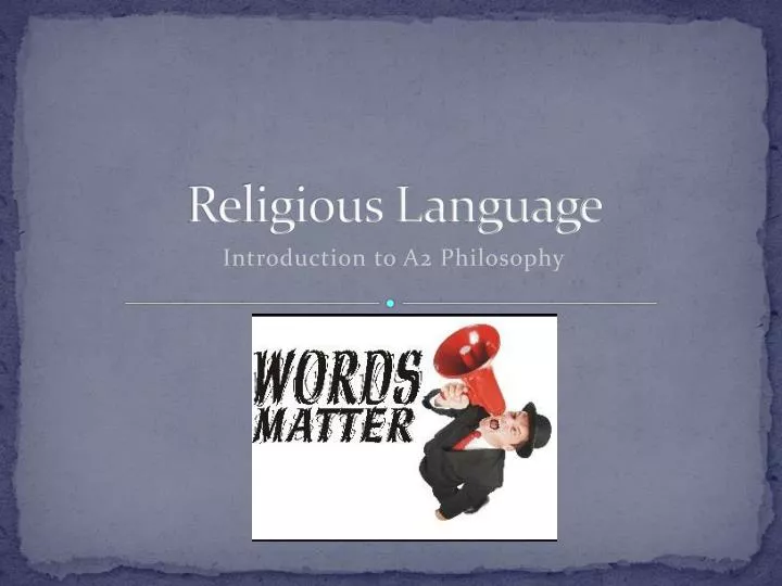 PPT - Religious Language PowerPoint Presentation, free download - ID ...
