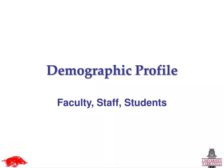 PPT - Demographic Profile PowerPoint Presentation, free download - ID ...