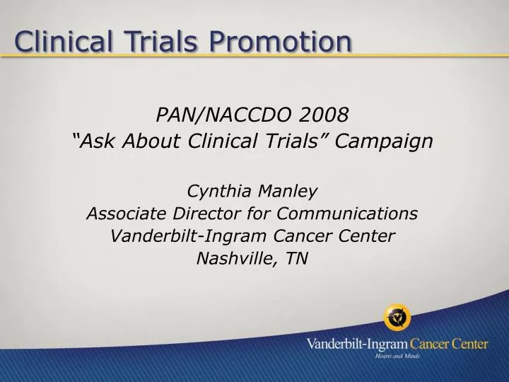 PPT - Clinical Trials Promotion PowerPoint Presentation, free download ...