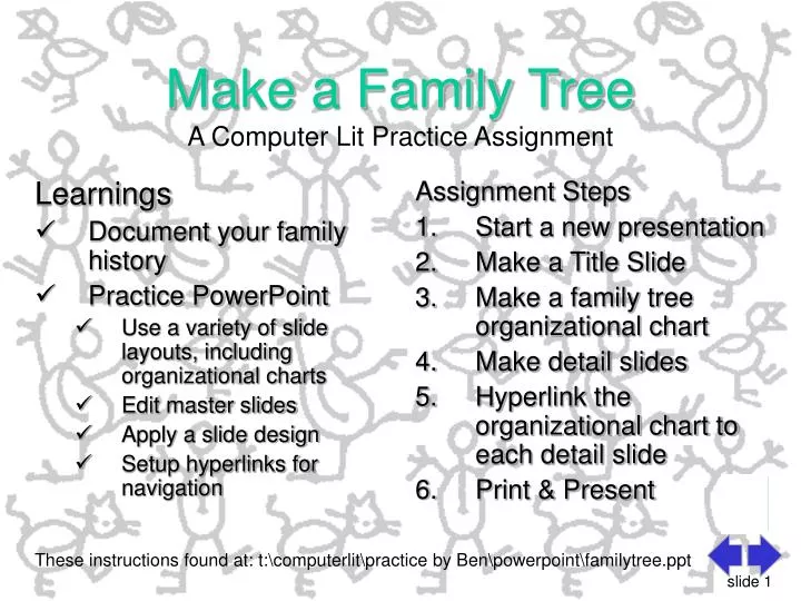 PPT - Make a Family Tree A Computer Lit Practice Assignment PowerPoint ...