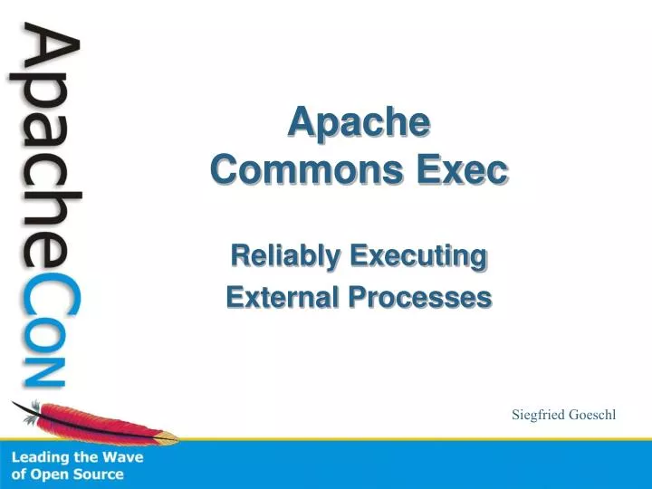 PPT - Apache Commons Exec PowerPoint Presentation, free download - ID:6195830