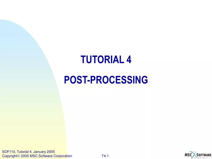 PPT - TUTORIAL 4 POST-PROCESSING PowerPoint Presentation, free download ...