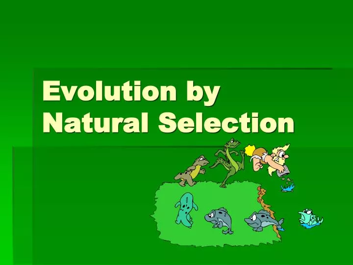PPT - Evolution by Natural Selection PowerPoint Presentation, free ...
