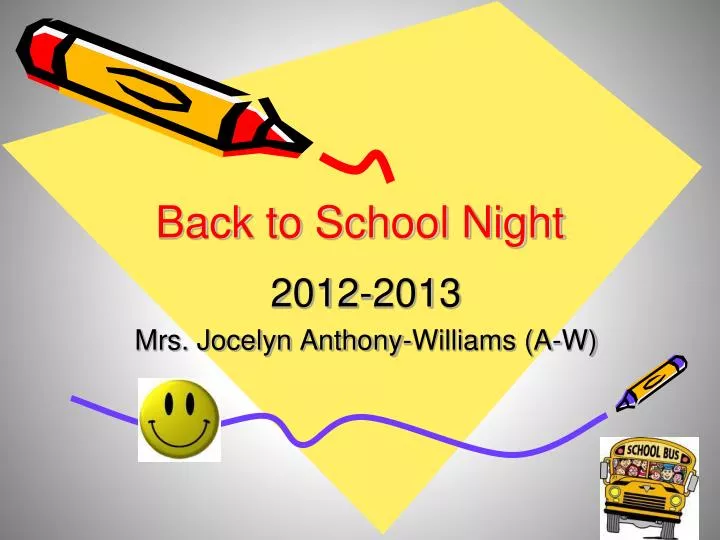 PPT - Back to School Night PowerPoint Presentation, free download - ID ...