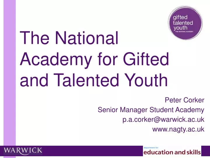 PPT - The National Academy for Gifted and Talented Youth PowerPoint ...