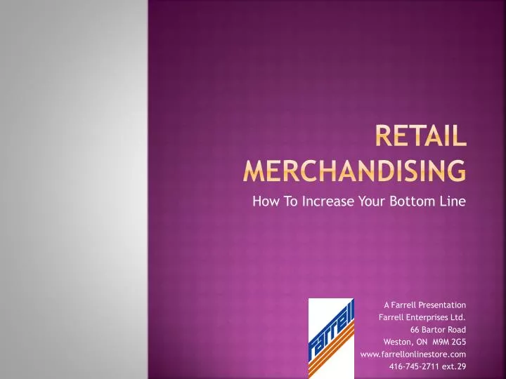 PPT - Retail Merchandising PowerPoint Presentation, free download - ID ...