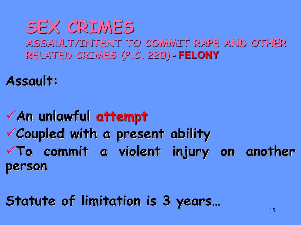 Ppt Sex Crimes Powerpoint Presentation Free Download Id6198888