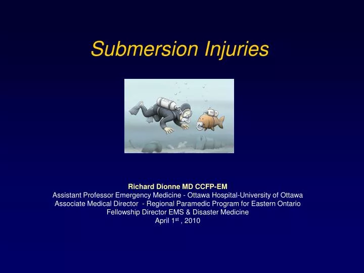 PPT - Submersion Injuries PowerPoint Presentation, free download - ID ...