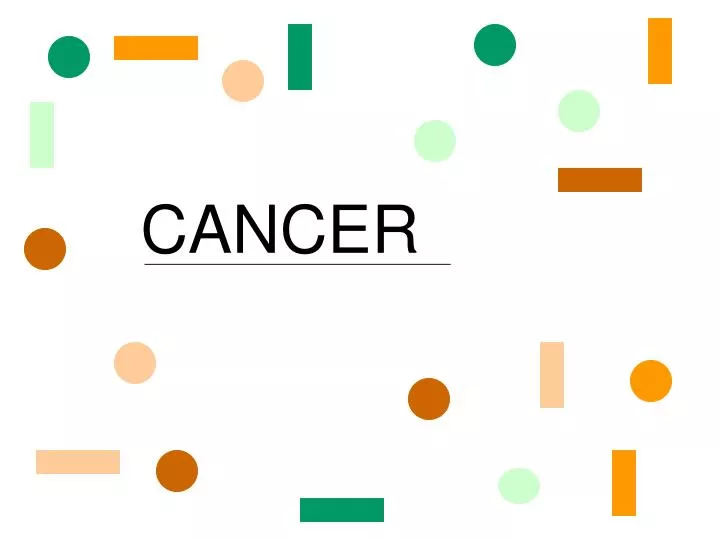 PPT - CANCER PowerPoint Presentation, free download - ID:6199343