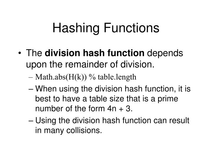 PPT - Hashing PowerPoint Presentation - ID:6199849