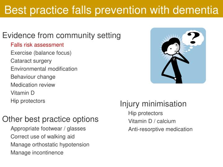 PPT - Falls and dementia: Epidemiology and interventions PowerPoint ...