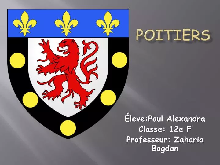 PPT - Poitiers PowerPoint Presentation, free download - ID:6200137