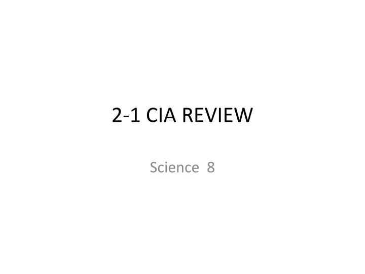 PPT - 2-1 CIA REVIEW PowerPoint Presentation, free download - ID:6201569