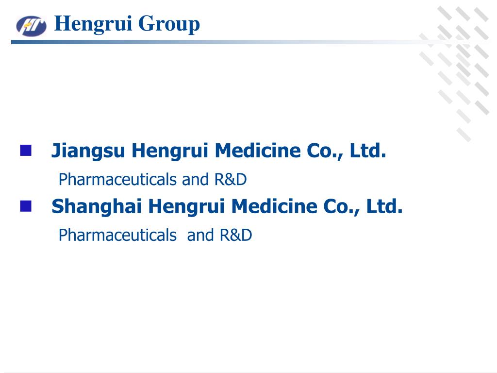 PPT - Jiangsu Hengrui Medicine Co., Ltd 江苏恒瑞医药股份有限公司 2006 Better ...
